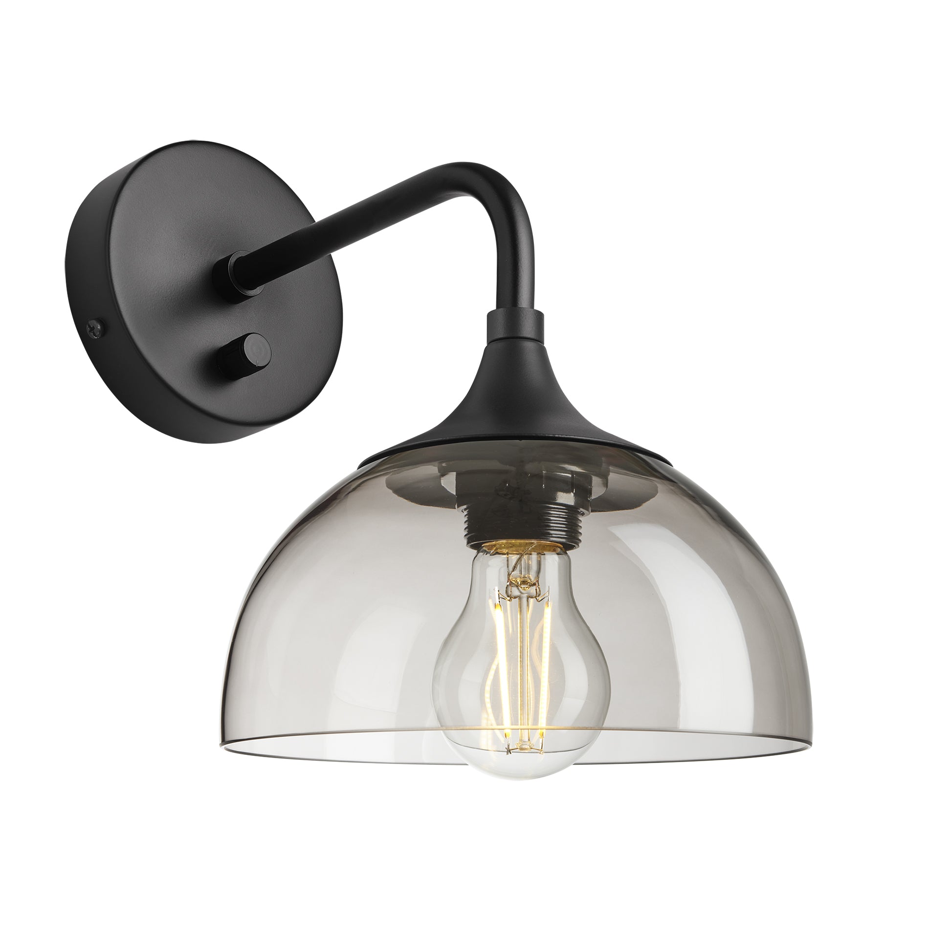 Chelsea Glass Dome Wall Light - 8 Inch | Industville - Industville