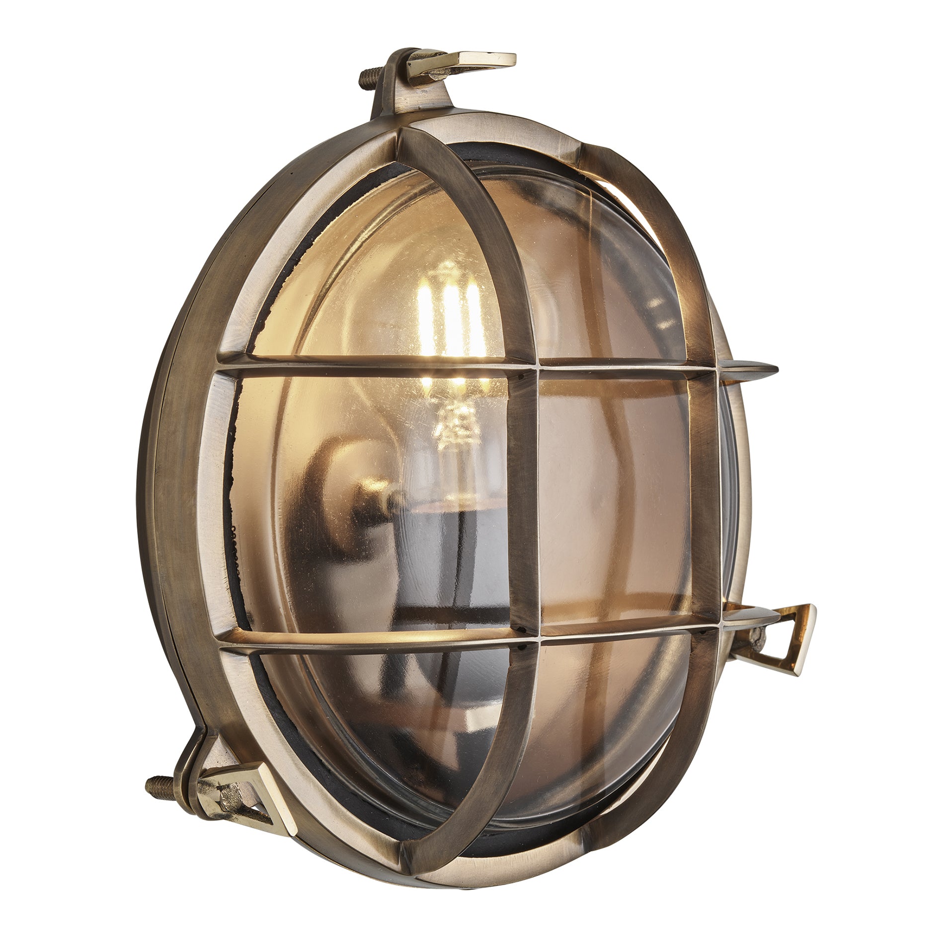 Bulkhead Outdoor & Bathroom Wall Light – 8" Round Design | Industville ...