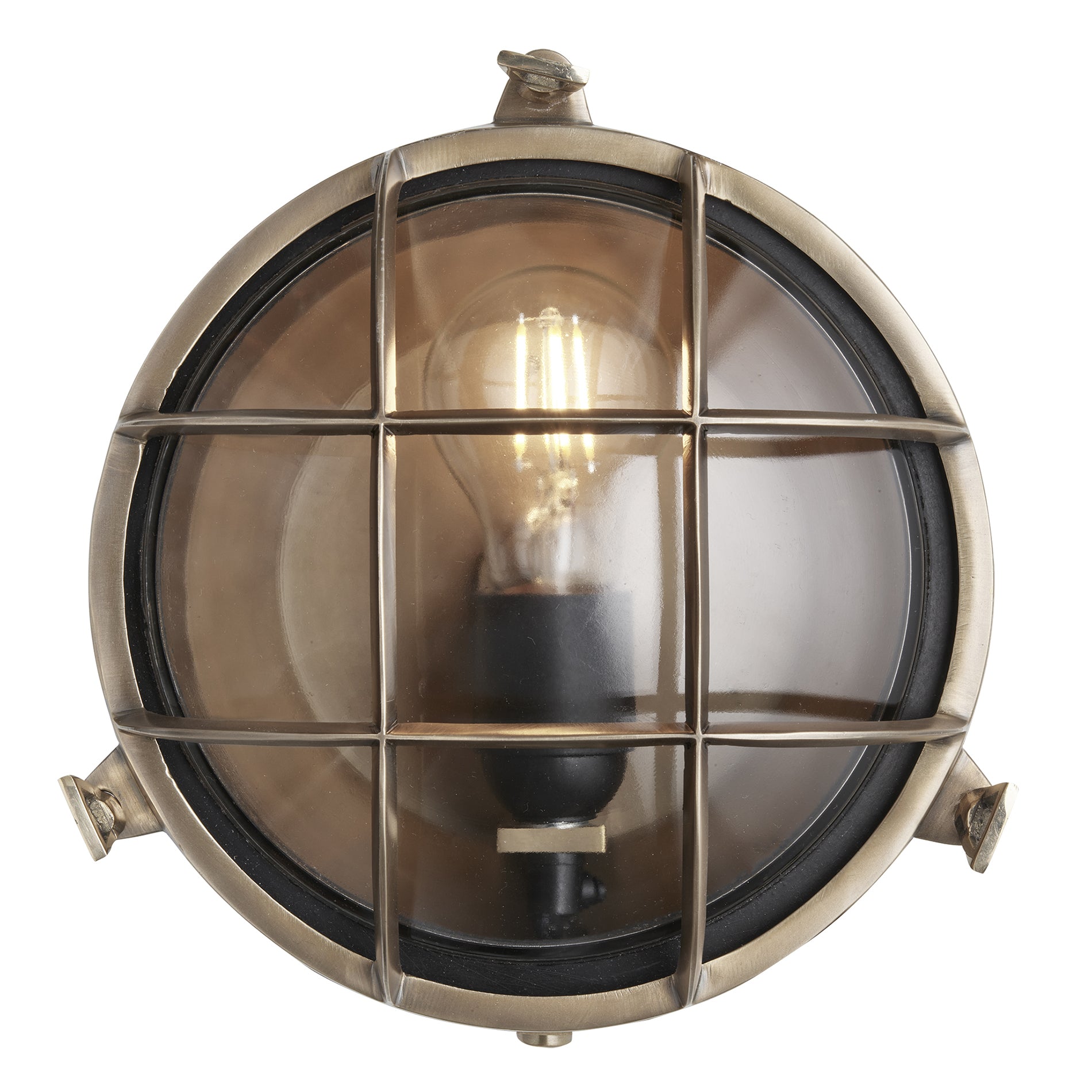Bulkhead Outdoor & Bathroom Wall Light – 8" Round Design | Industville ...