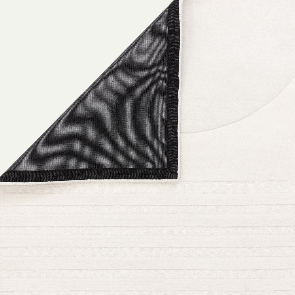 Arch Hand Tufted Wool Rug in Cream | Contemporary Geometric Pattern ...