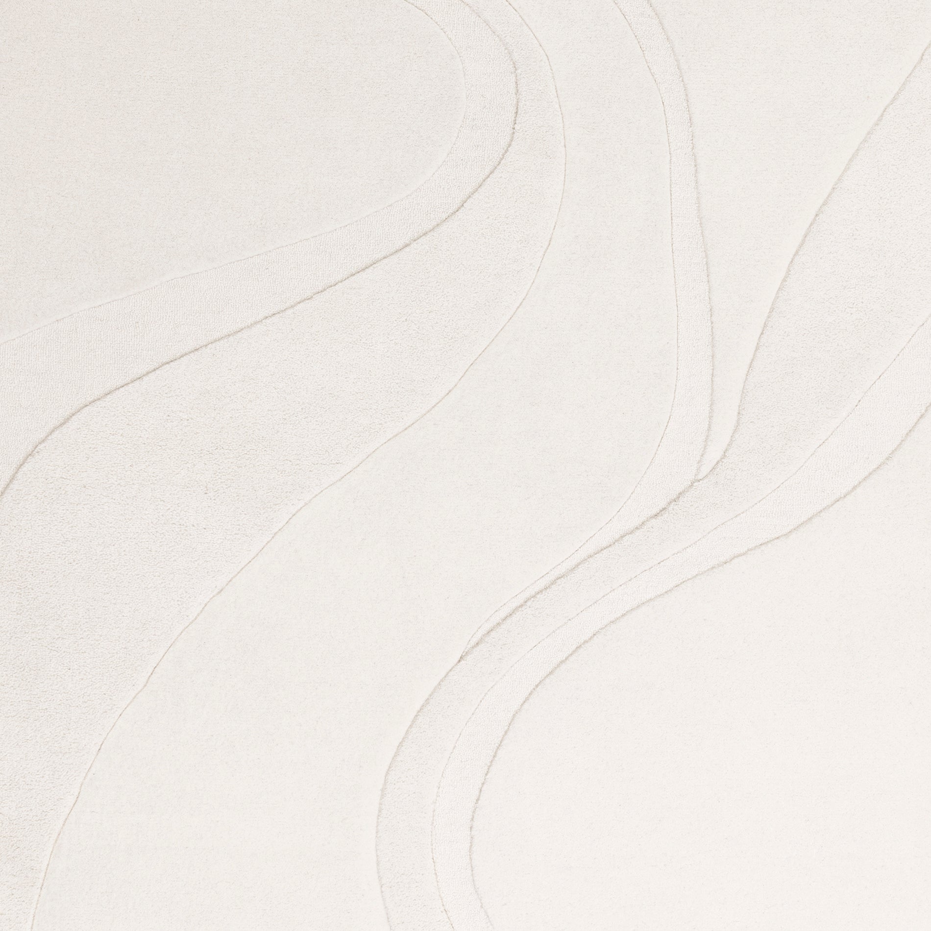 Vale Hand Tufted Wool Rug in Cream | Contemporary Neutral Design - 160 ...