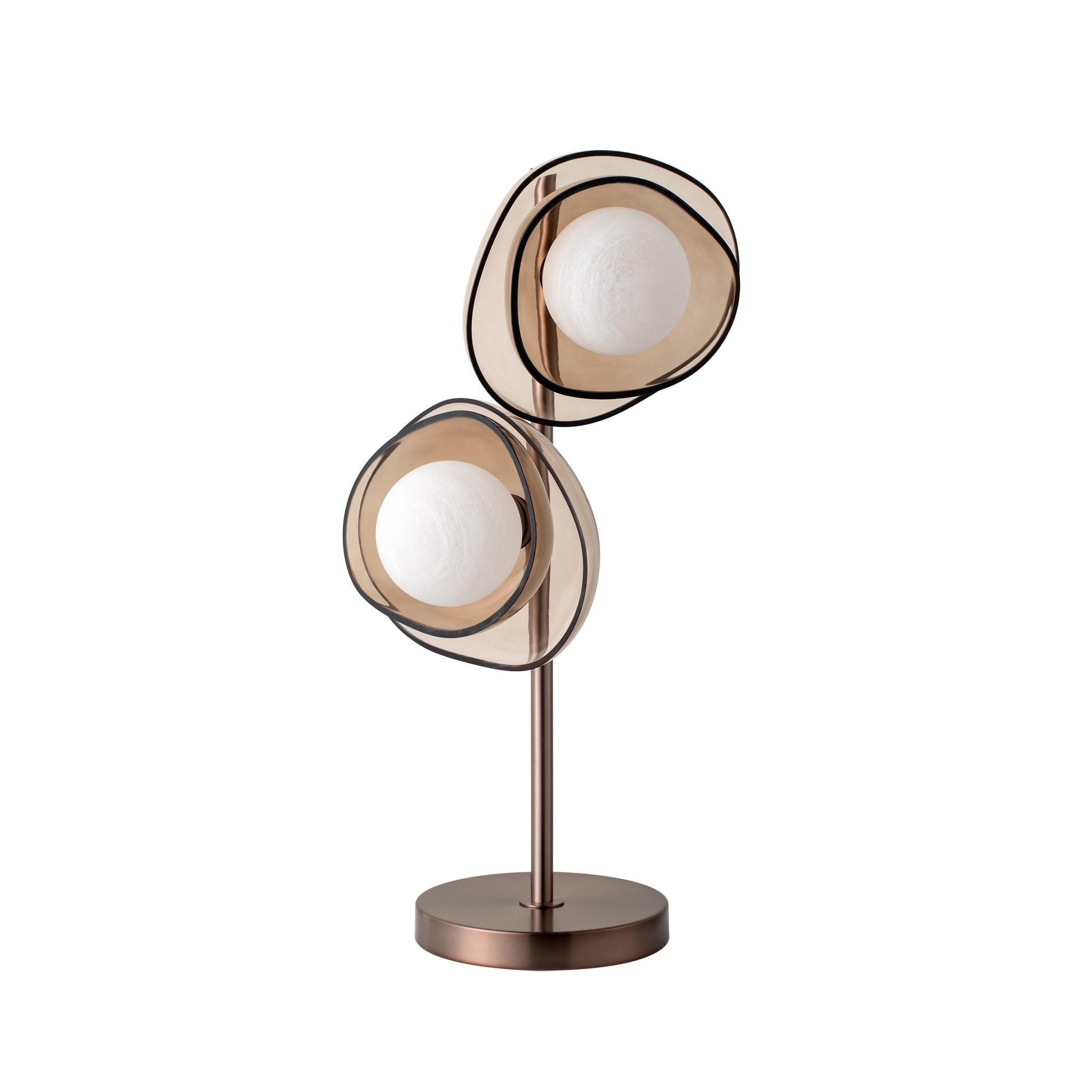 Dulwich Table Lamp with Mocha Glass | Wide Range