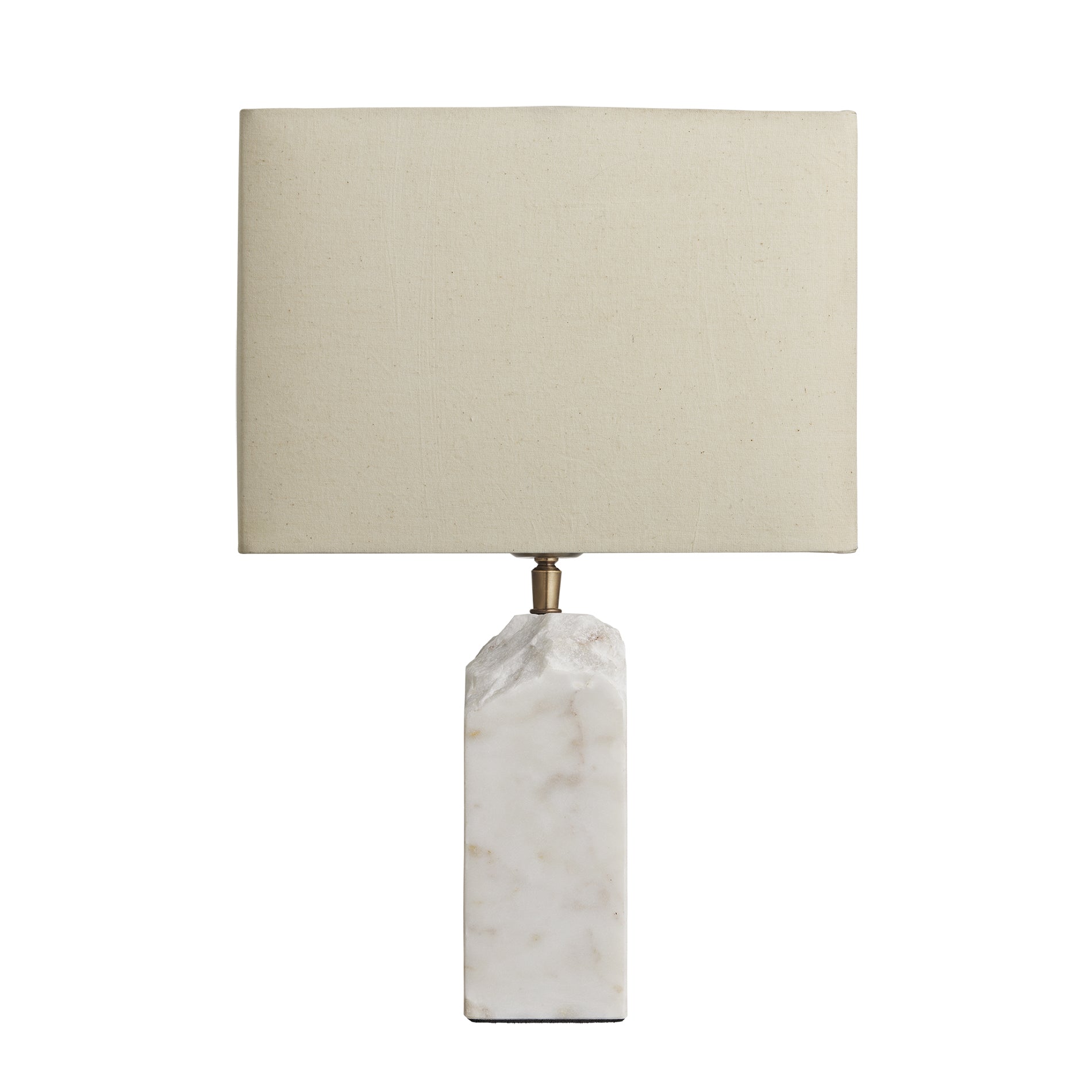Marble Medium Ridge Table Lamp - White - Free delivery over £30 ...