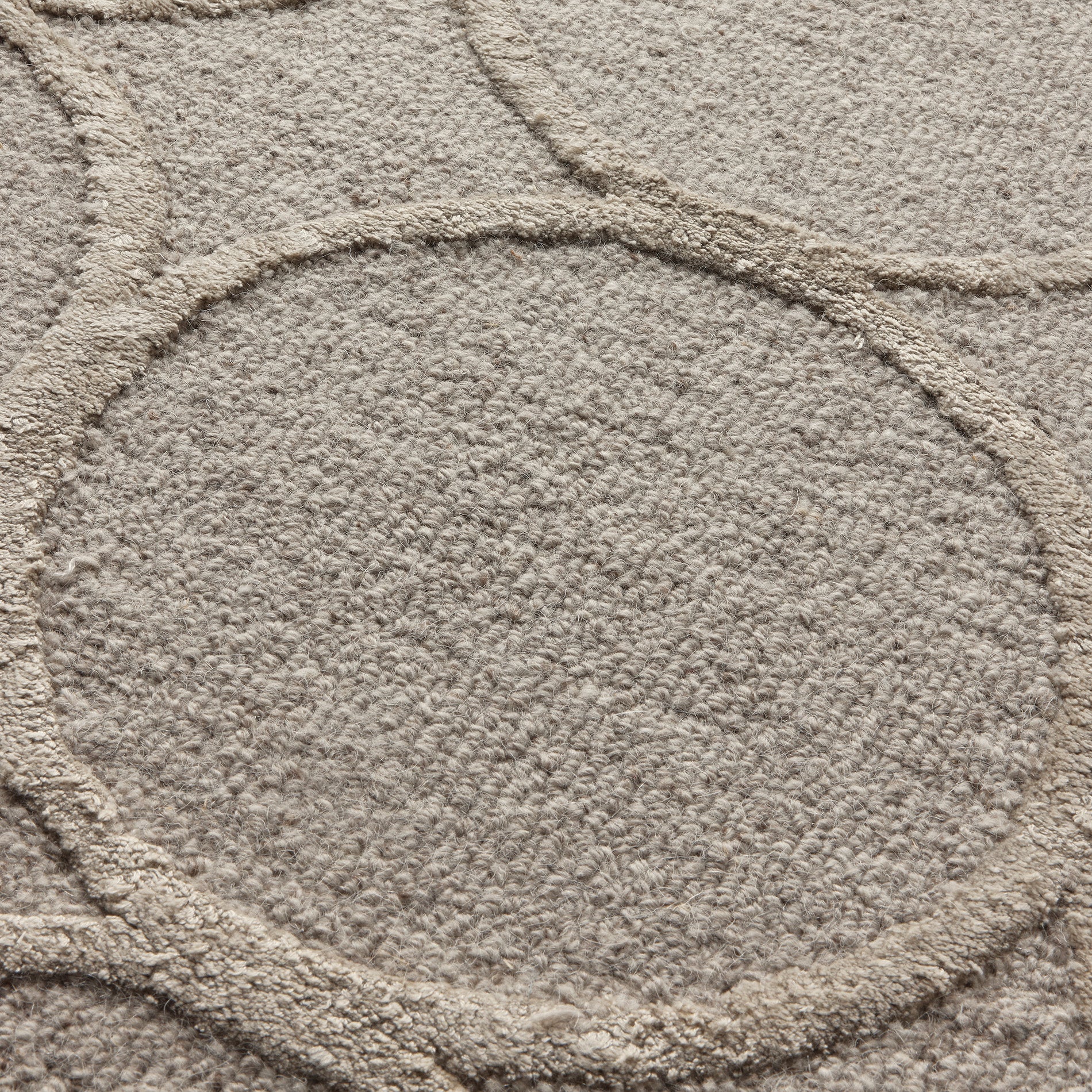 Alva Hand Tufted Wool and Viscose Rug - Light Brown - Industville