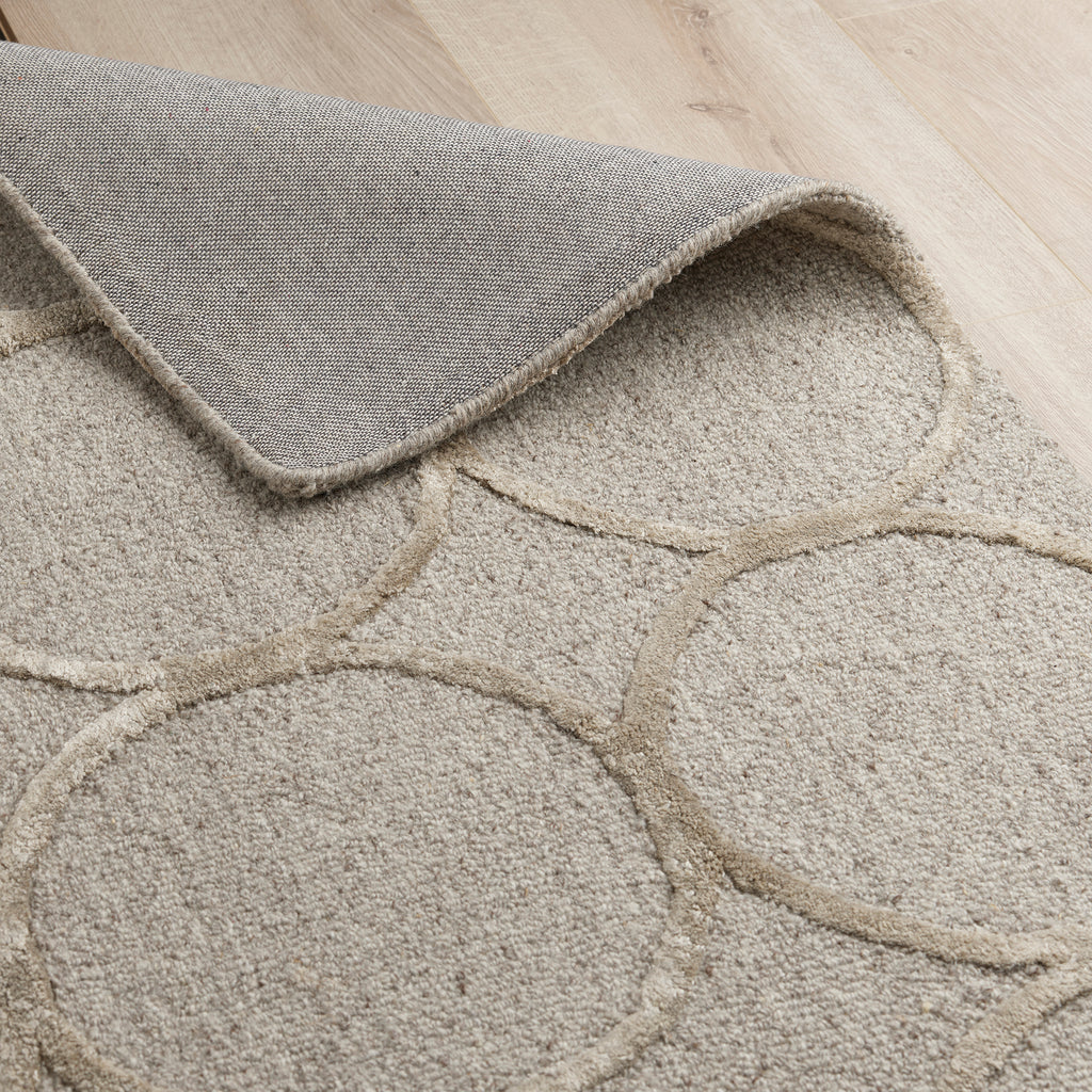 Alva Hand Tufted Wool Rug - Light Brown - Industville