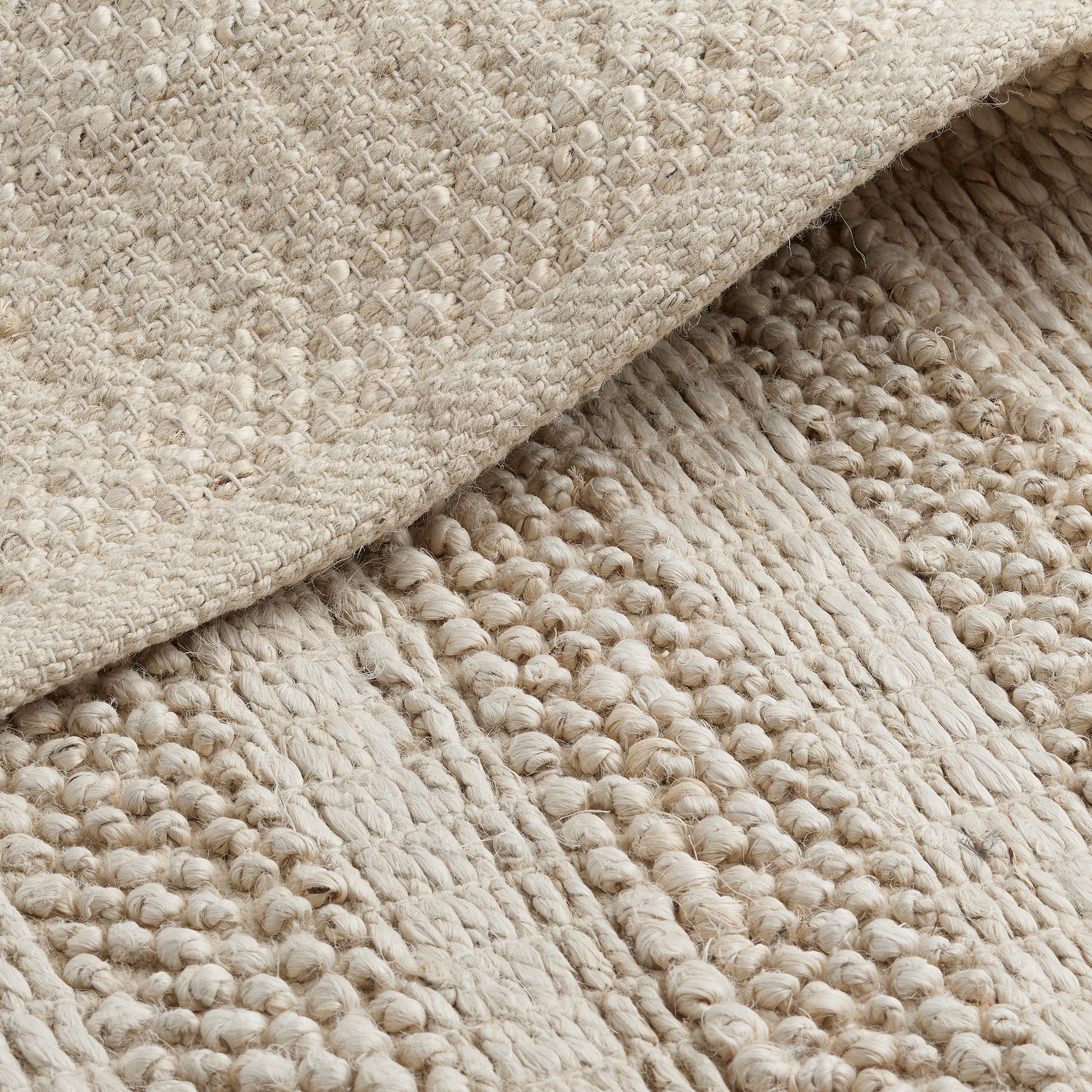 Neutral Cream Handcrafted Rugs | Exton Hand Woven Jute Rug in Cream ...