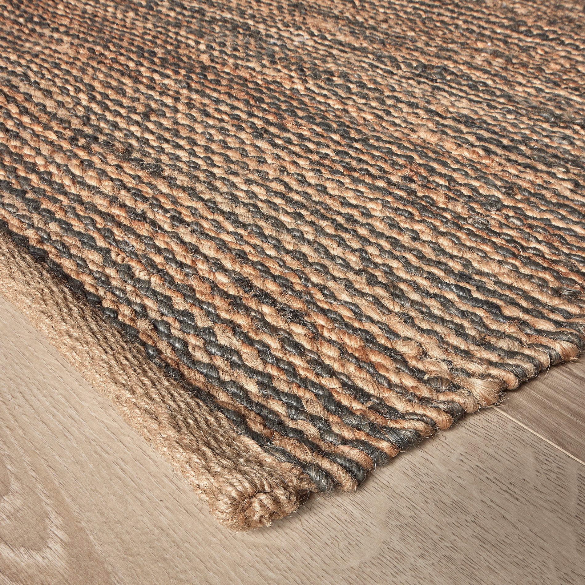 Handmade Jute Rugs | Fen Hand Woven Jute Rug in Natural & Dark Brown ...