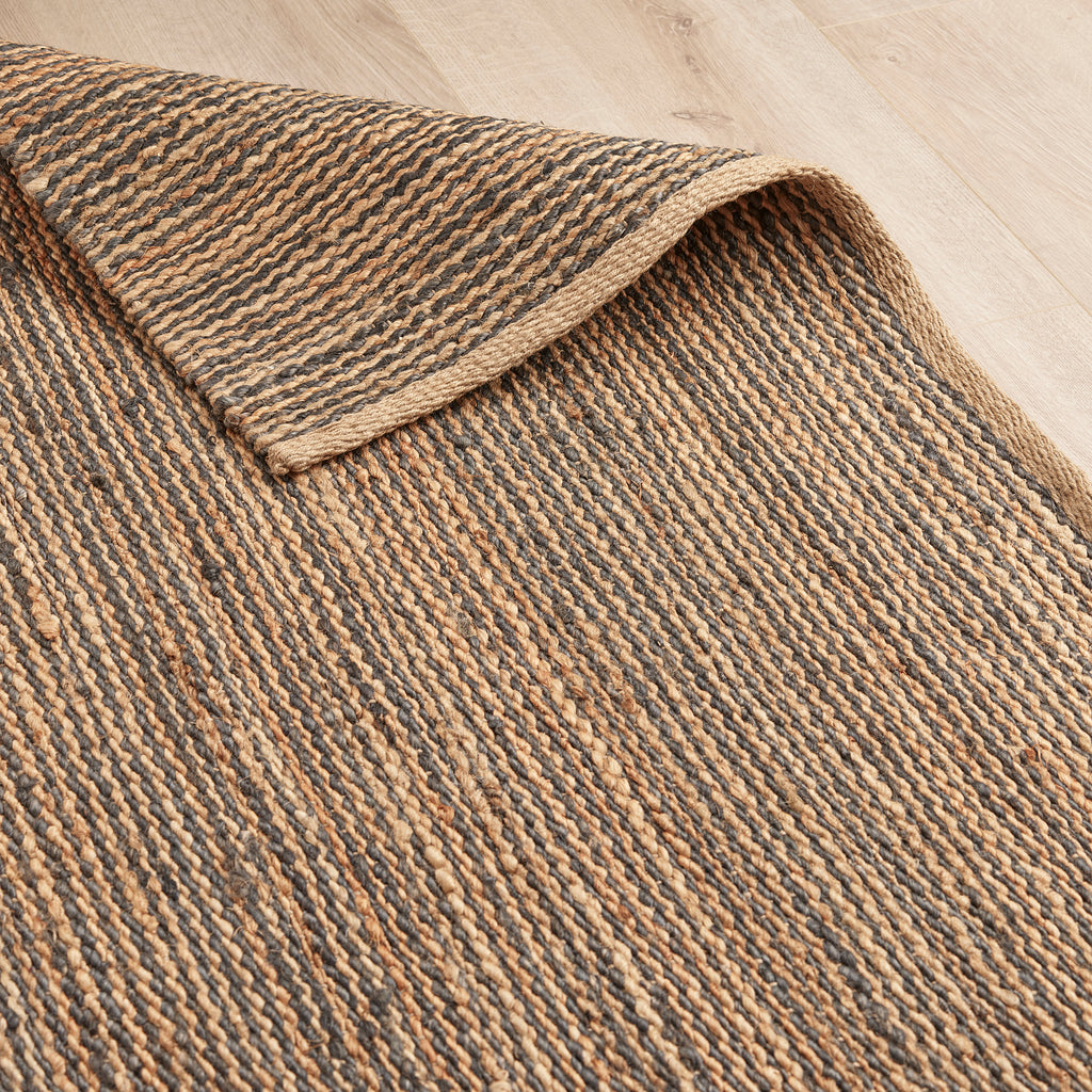 Handmade Jute Rugs | Fen Hand Woven Jute Rug in Natural & Dark Brown ...