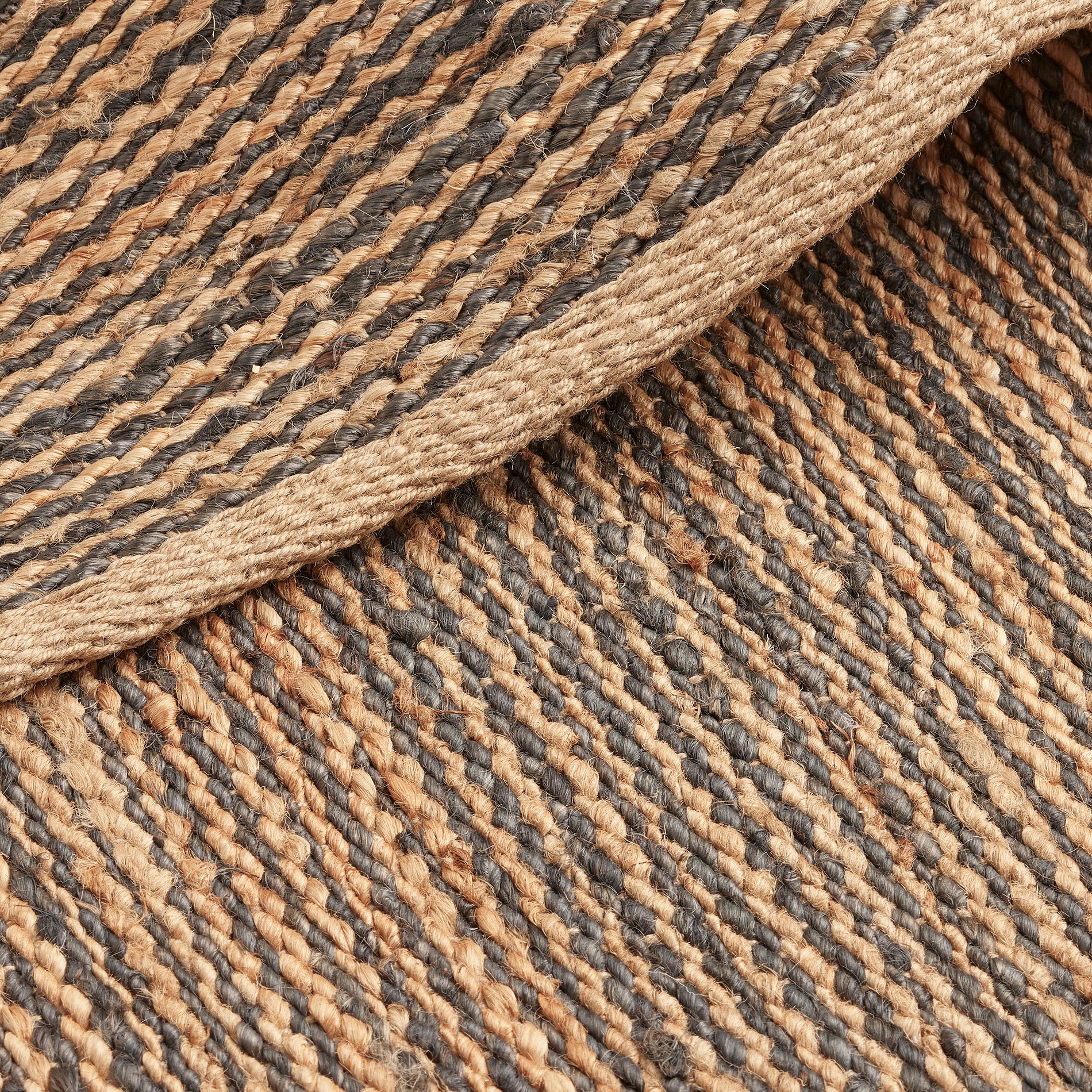 Handmade Jute Rugs | Fen Hand Woven Jute Rug in Natural & Dark Brown ...