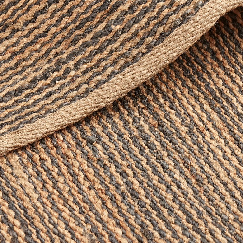 Handmade Jute Rugs | Fen Hand Woven Jute Rug in Natural & Dark Brown ...