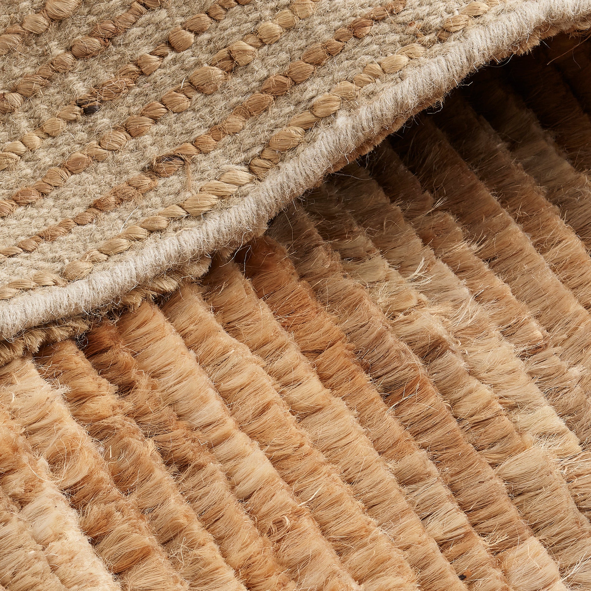 Organic Jute Rugs | Leys Hand Knotted Jute Rug in Natural & Brown ...