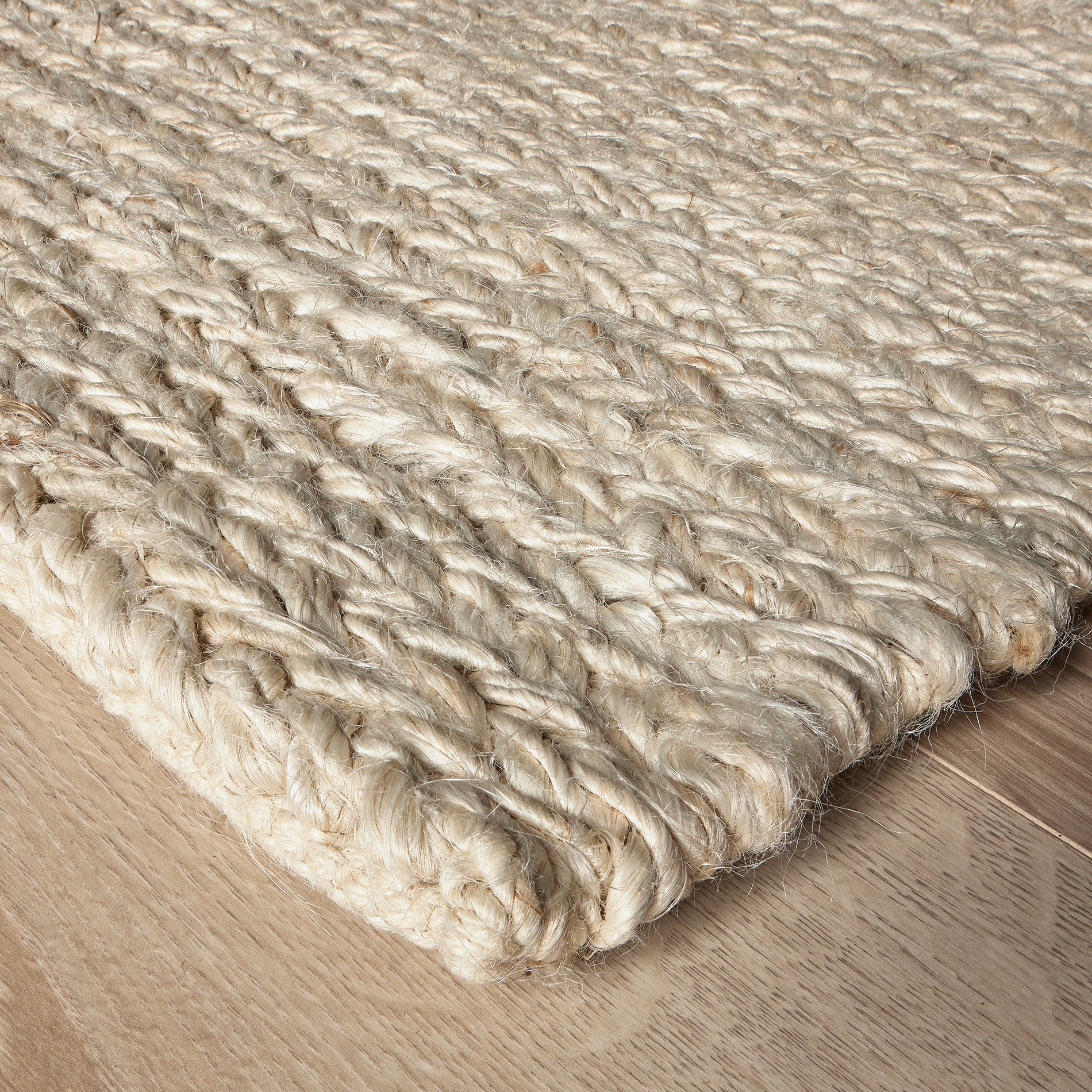 Neutral Jute Rugs | Nash Hand Woven Jute Rug in Cream - Industville