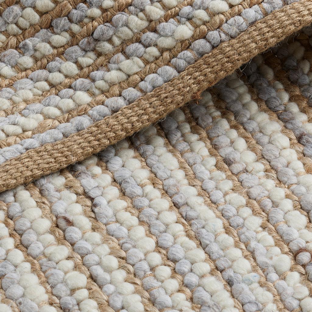 Hand Woven Rugs | Petton Hand Woven Jute & Wool Rug in Natural & Cream ...
