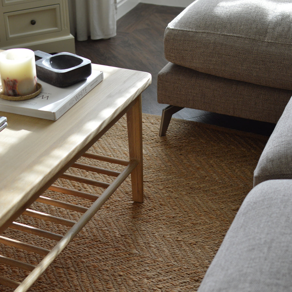 Rustic Natural Jute Rugs | Toft Hand Woven Jute Rug in Natural - 120 x ...