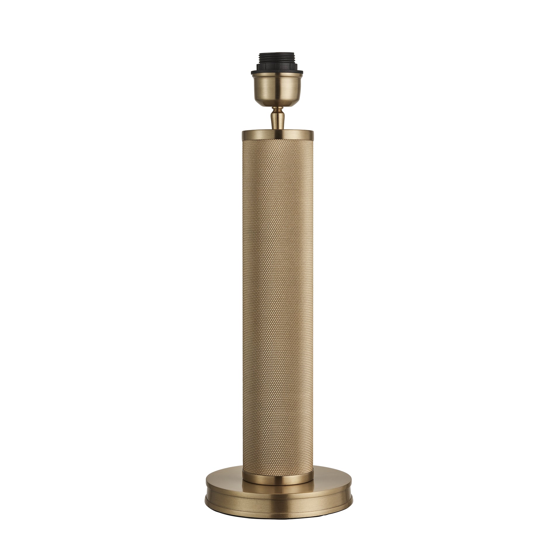 Knurled Metal Pillar Table Lamp Base | Considered Design - Industville