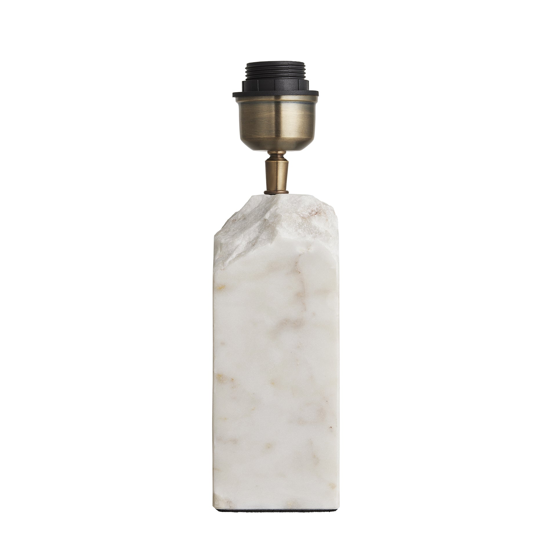 Marble Medium Ridge Table Lamp - White - Free delivery over £30 ...