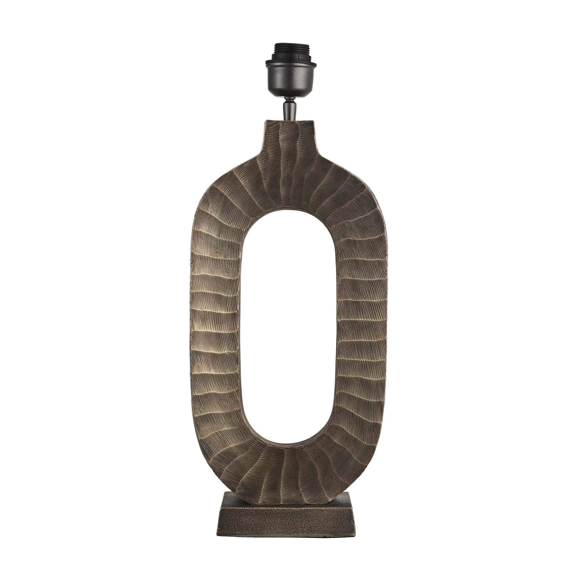 Ornate Metal Oval Table Lamp Base | Trade Pricing