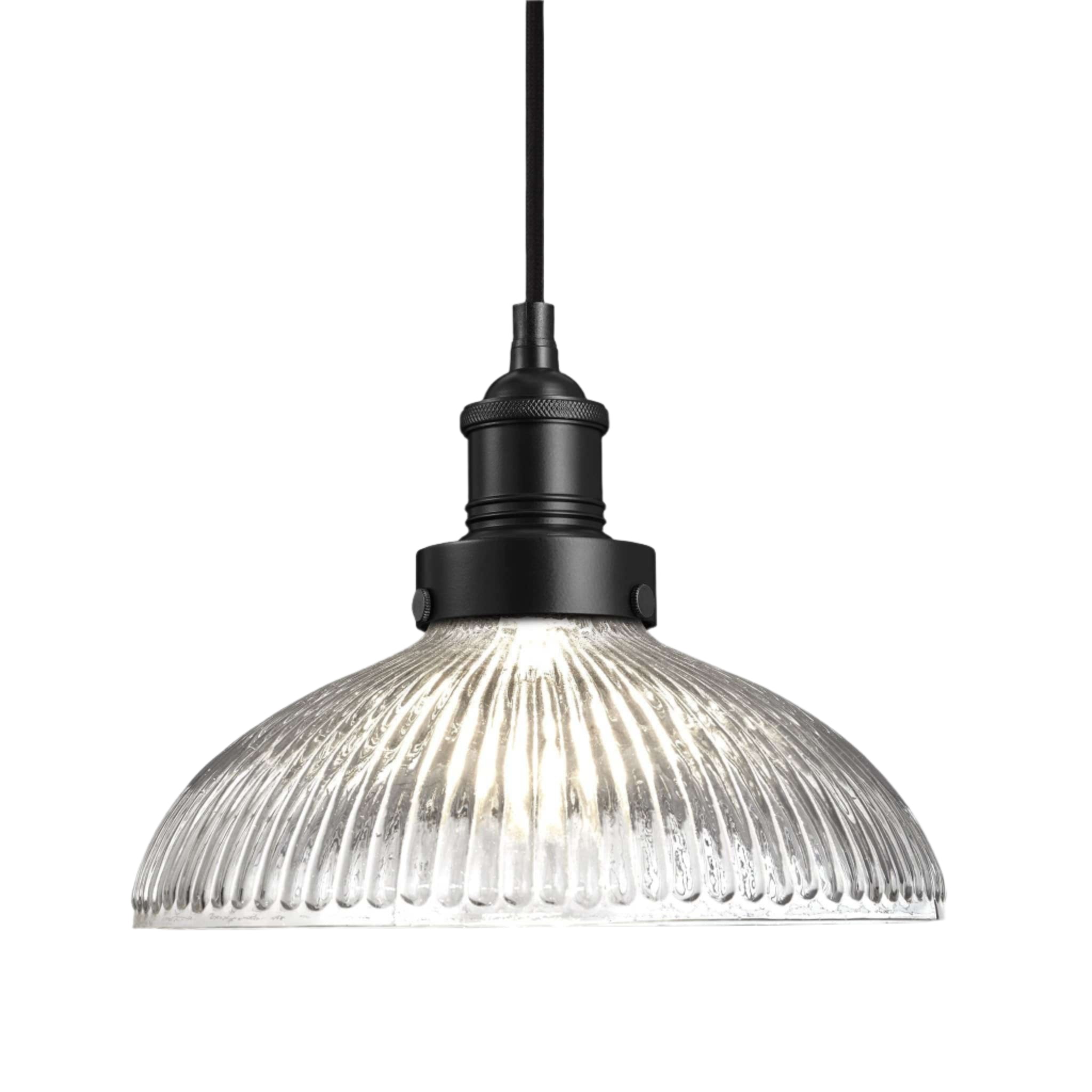 Brooklyn Glass Dome Pendant - 12 Inch | Lighting - Industville