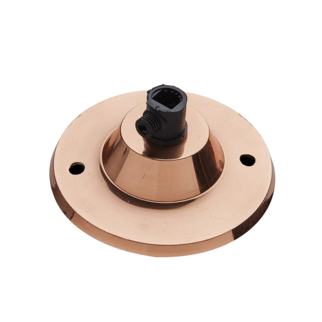 Edison Ceiling Rose - 1 Outlet - Copper - Industville
