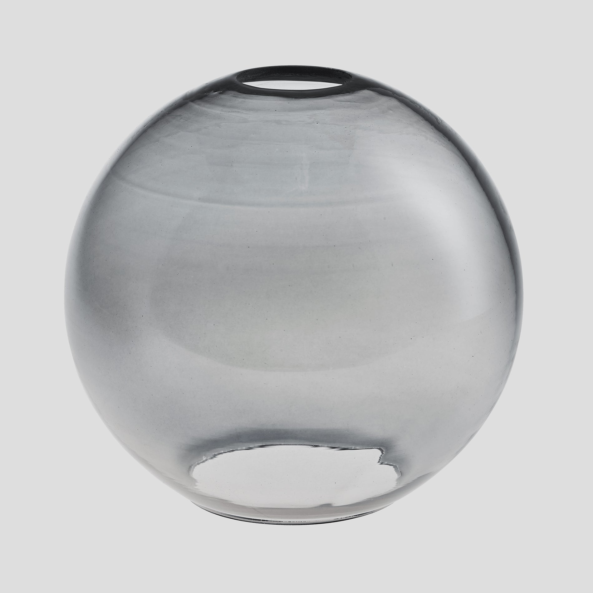 Tinted Glass Globe - 7 Inch - Smoke Grey - Shade Only - Industville
