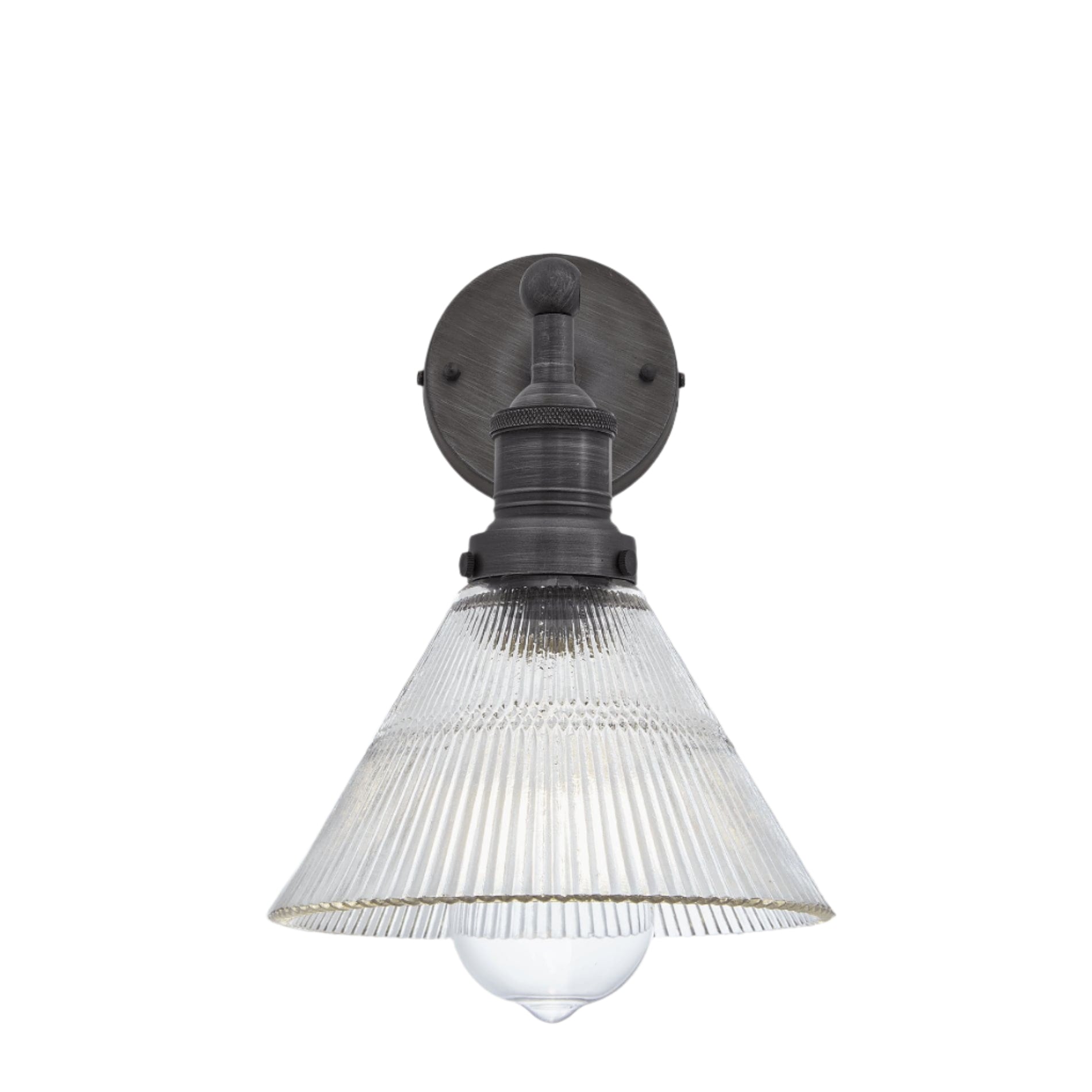 Brooklyn Glass Funnel Wall Light - 7 Inch | Industville - Industville