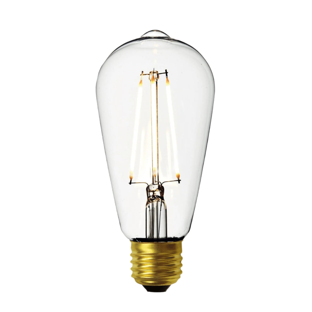 Vintage LED Edison Bulb | 7W E27 Pear ST64 Old Filament Lamp ...
