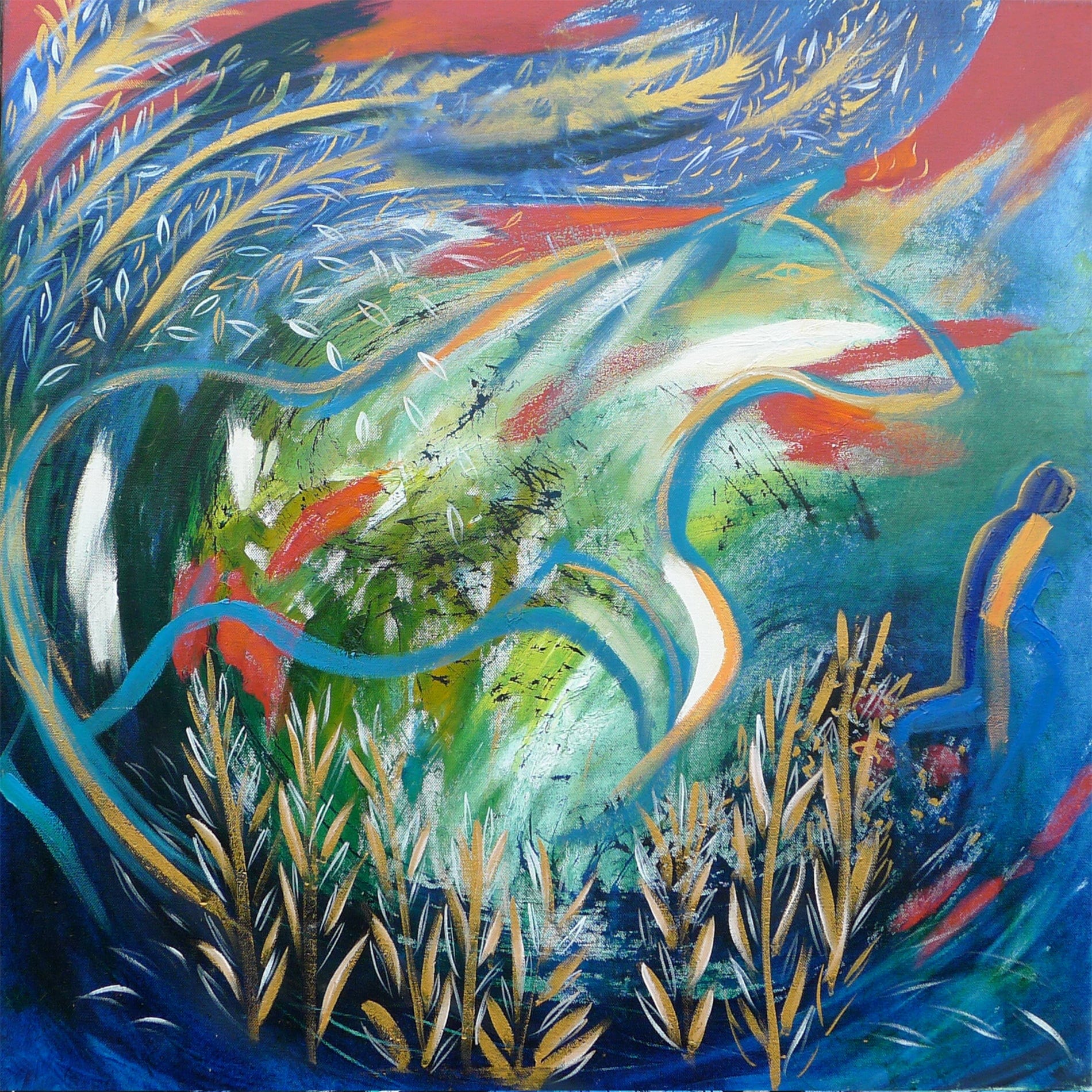 Caroline Hands Trusting Original Artwork | Supporting Art - Industville