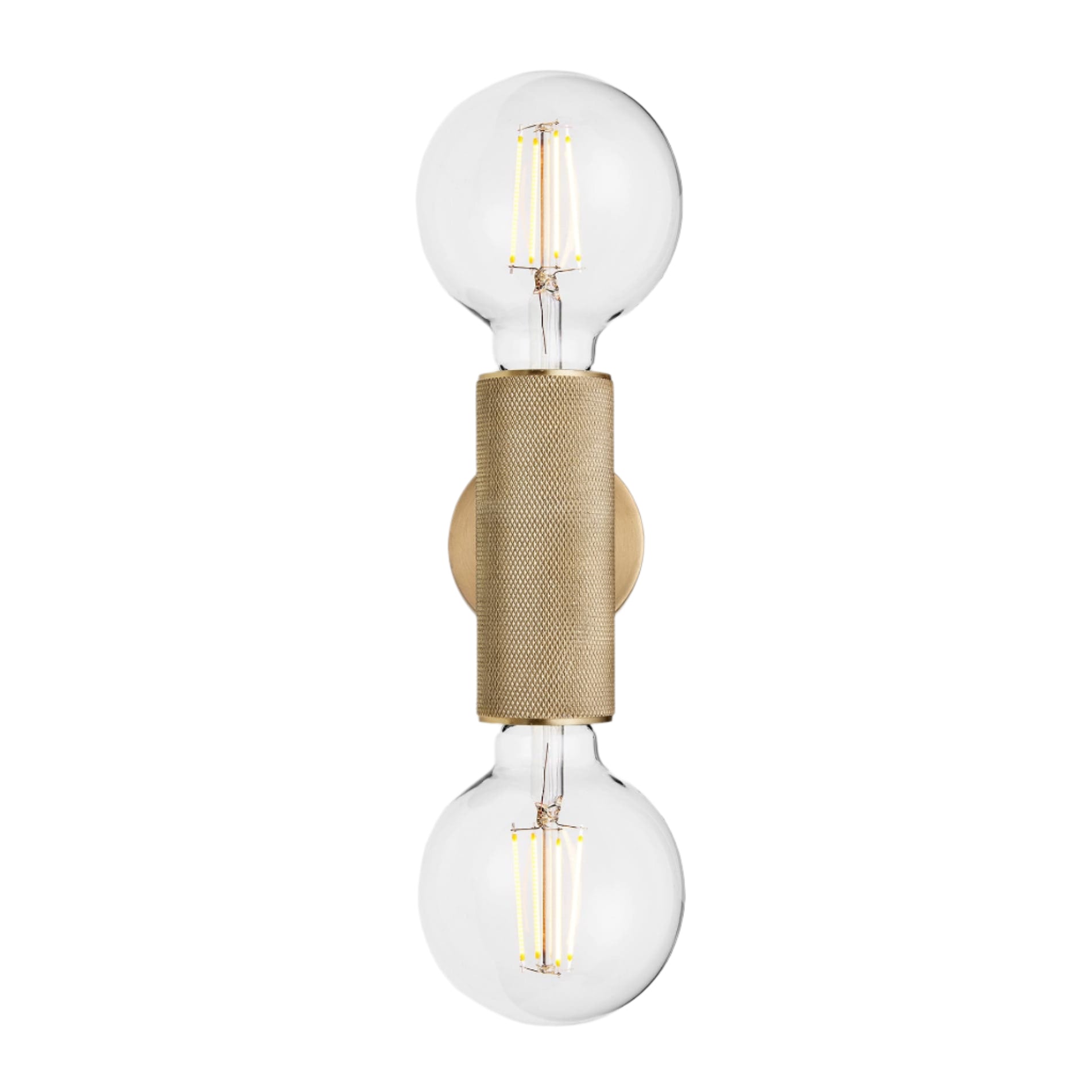 Knurled Edison Double Wall Light | Industville - Industville